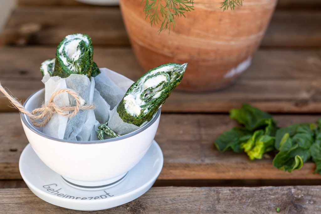 Low carb Spinat Wrap - perfekt für unterwegs | Rezept | Koch mit Herz